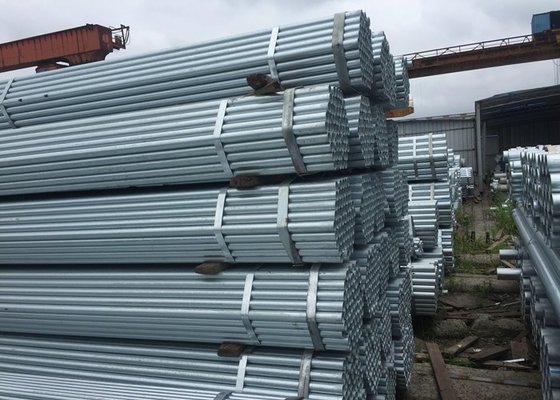 ASTM A36 Mild Steel Hollow Galvanized Round Steel Tube with Weld / Seamless Type