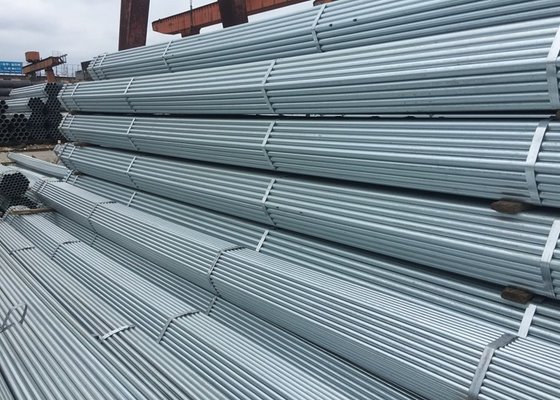 ASTM A36 Mild Steel Hollow Galvanized Round Steel Tube with Weld / Seamless Type