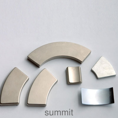 Arc shape permanent motor magnet