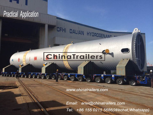 heavy duty transport,modular trailer,Goldhofer THP/SL model modular trailer,hydraulic multi axle trailer