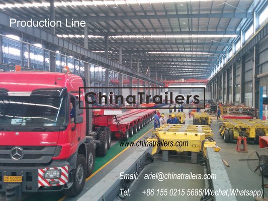 heavy duty transport,modular trailer,Goldhofer THP/SL model modular trailer,hydraulic multi axle trailer