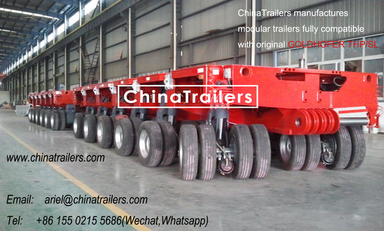 GOLDHOFER THP/SL model modular trailer, modular platform vehicle,multi axle trailer