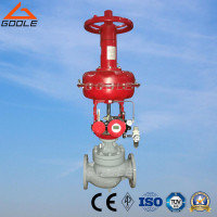 China HTS Type Pneumatic  Steel/Stainless Steel Diaphragm Flanged Globe Control Valve