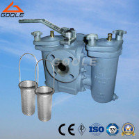 China Steel/Stainless Steel Duplex Strainer with 3 Way Type Plug Valve