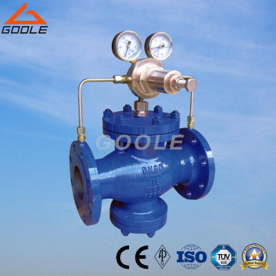 YK43F/H Type China steel / stainless steel Pilot  piston gas/air pressure reducing valve