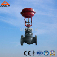 China ZJHM Type  High Temperature  Pneumatic Steel/Stainless Steel Flanged Flow Control Valve