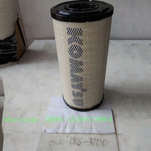 komatsu spare parts air filter 600-185-3100 from china supplier