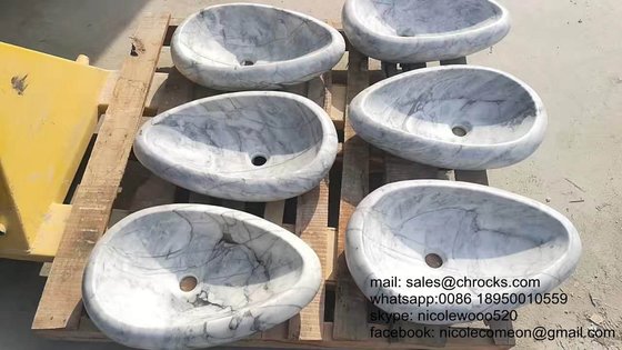Marble bathroom sink, China marble sinks, marble bath basin, oval bathroom wash bowl