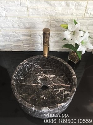Hang Grey Marble bath sinks, Grey Marble Vessle Sinks, Marblewash bowls, Natural stone bath basin
