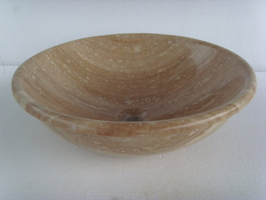 Beige travetine rectangle bath sink stone wash basin