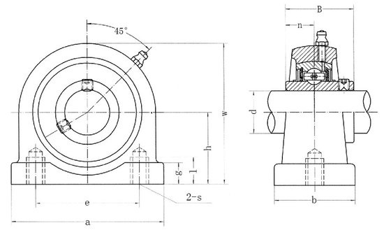 Pillow block bearing UCTB200 series,Insert bearing UCTB200 series, Bearing amount UCTB200
