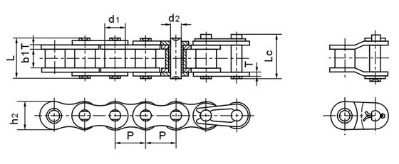 China roller chain,Simplex roller chain and bush chain A series