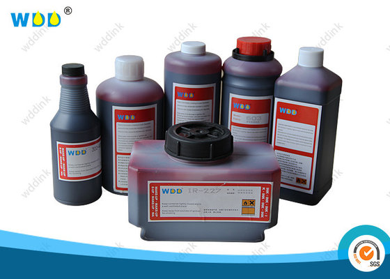 Small Character Inkjet Printers Ink Red And White Mek Base Flammable