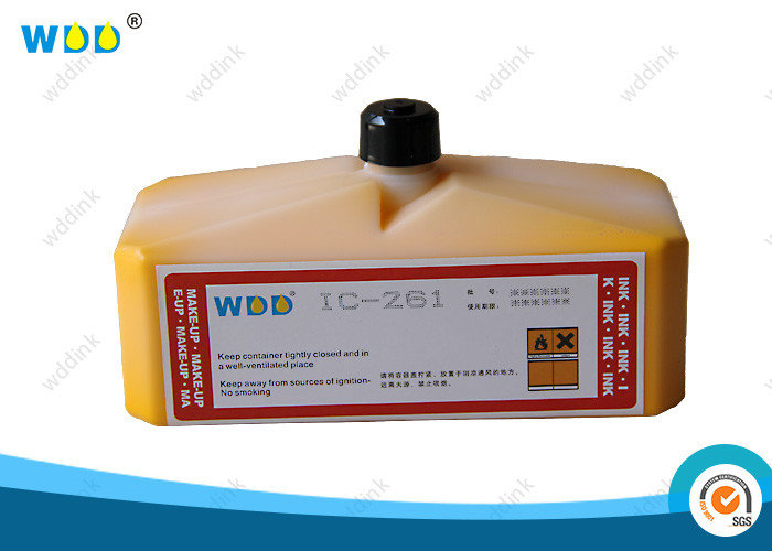 Domino CIJ Ink Yellow Pigment 0.825L Non Halogen SGS Certification