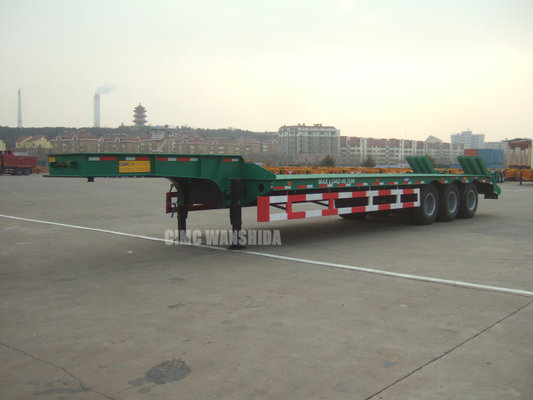 Low platform trailer 60 tonne low bed trailer three axles back loading lowbed for sale | CIMC TRAILER