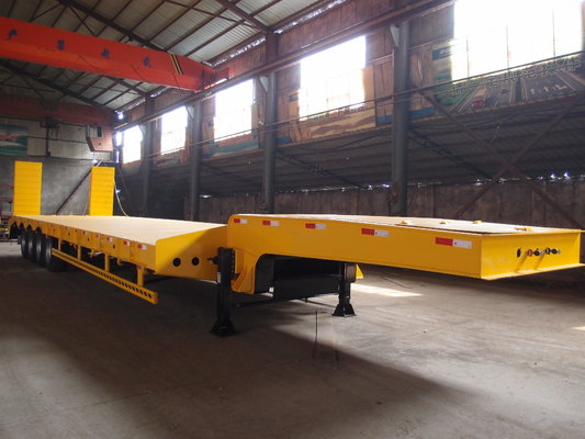 100 ton to 120 ton heavy duty lowbed transport trailer multi axle hydraulic low bed trailer | CIMC TRAILERS