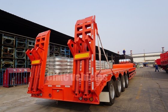 Heavy hauler trailer hydraulic multi axles low bed trailer 4 axles lowbed semi trailer | CIMC TRAILERS