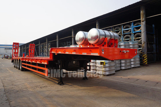 Heavy hauler trailer hydraulic multi axles low bed trailer 4 axles lowbed semi trailer | CIMC TRAILERS