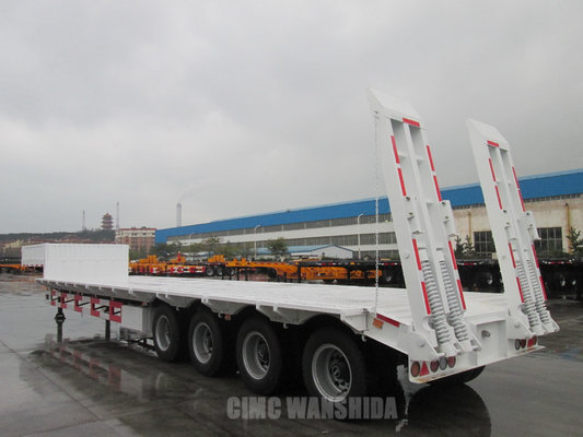 120 ton payload lowbed semi trailers 4 axle low bed trailer | CIMC TRAILER