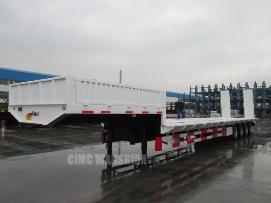 120 ton payload lowbed semi trailers 4 axle low bed trailer | CIMC TRAILER