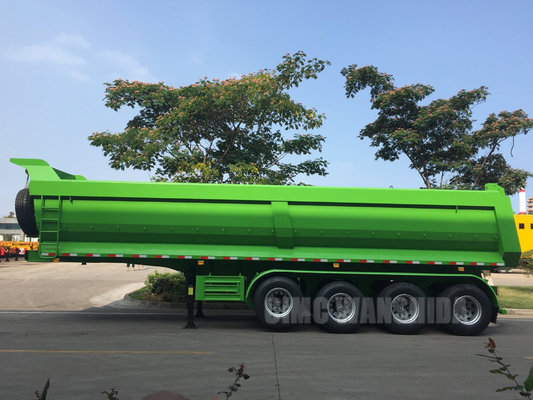 hydraulic tipping trailer 4 axles tipper trailer tipper semi trailer for sale