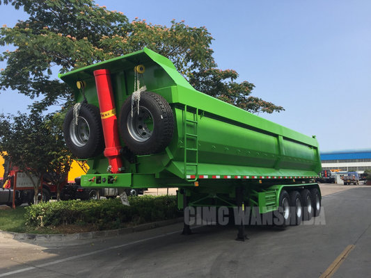 hydraulic tipping trailer 4 axles tipper trailer tipper semi trailer for sale