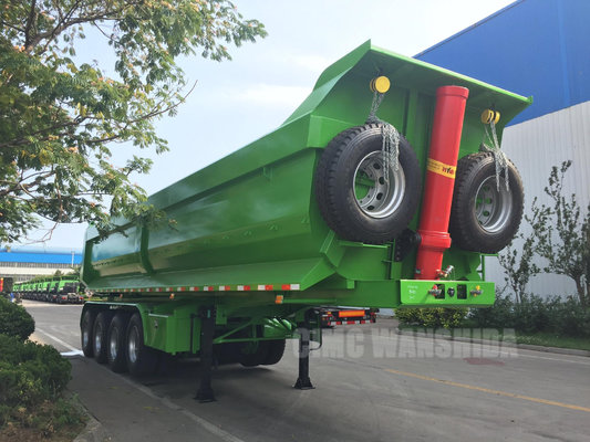 hydraulic tipping trailer 4 axles tipper trailer tipper semi trailer for sale