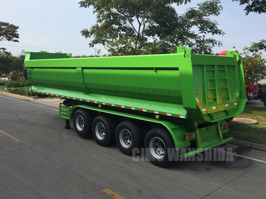 hydraulic tipping trailer 4 axles tipper trailer tipper semi trailer for sale