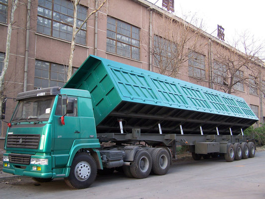 40 cubic meter side tipper trailer semi dump trailers tipping trailer for sale