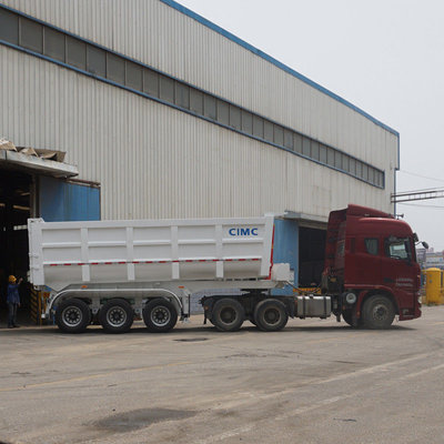 End dumper trailer prices dumping trailer U-shape dump trailer for sale