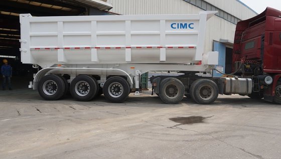 End dumper trailer prices dumping trailer U-shape dump trailer for sale