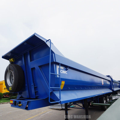 Hydraulic dump trailers 25m3 tipper trailer tri axle tipping trailer for sale