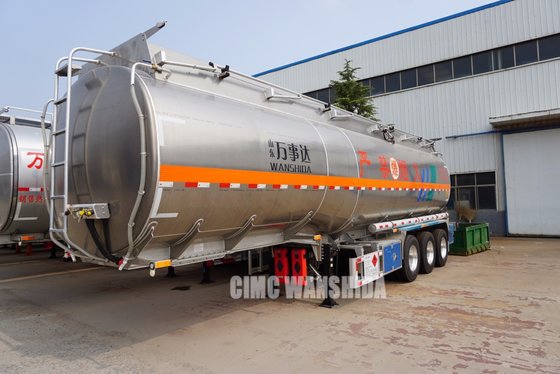 3 axles Aluminum alloy fuel tanker trailers aluminum crude oil tank trailer for sale