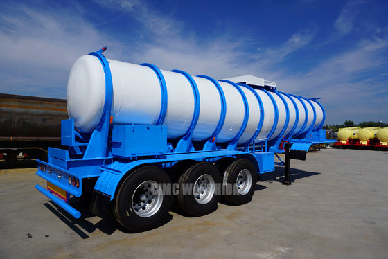 19m3 Tri-axle 98% chemical transport tanker trailer acid tanker trailer sulfuric acid tanker trailer