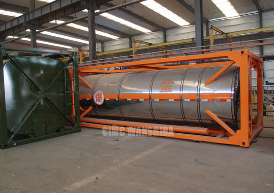 40ft crude oil tank container with thermal insulation