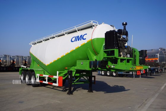Bulk cement dry powder trailer dry bulk tanker cement powder tankers for sale | CIMC TRAILERS