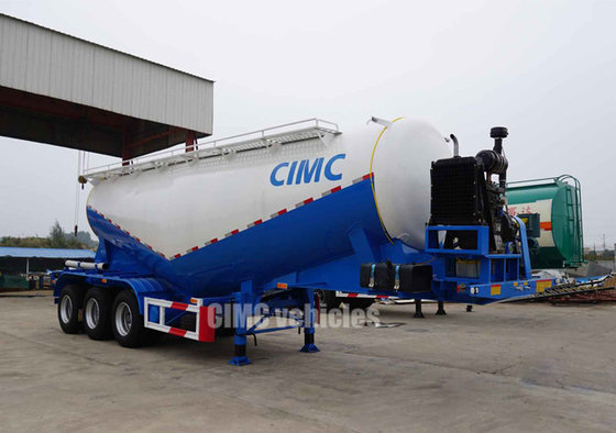 Pneumatic air compressor cement bulker cement tank trailer pneumatic bulk tanker
