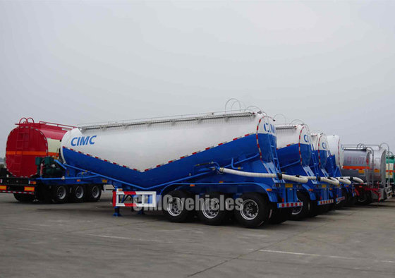 Pneumatic air compressor cement bulker cement tank trailer pneumatic bulk tanker