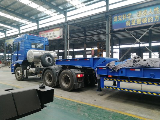 3 axles low bed trailer 100 ton Front Loading lowbed trailer for sale | CIMC TRAILERS