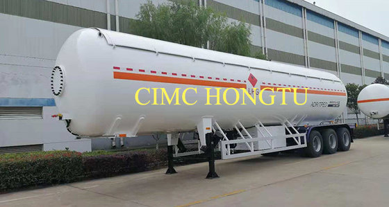 3 Axles 56.1 CBM 26 Ton LPG Gas Transport Semi Trailer Tank Tanker Lorry for Sale