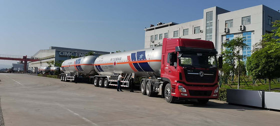 3 Axles 56.1 CBM 26 Ton LPG Gas Transport Semi Trailer Tank Tanker Lorry for Sale