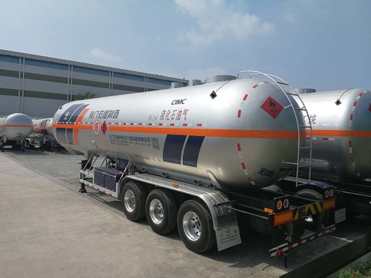 CIMC 58.1m3 58100 liters 27ton 3 Axles LPG Truck Tank Trailer
