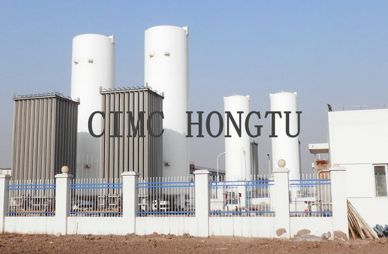 vertical cryogenic liquid oxygen o2 carbon dioxide co2 storage tank