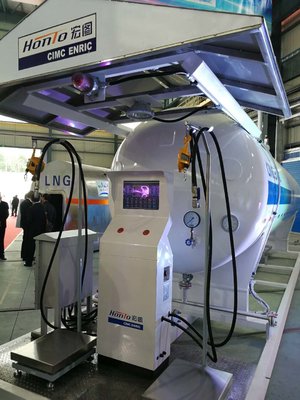 pressure vessel lpg gas filling machine storage tank skid station with cylinder