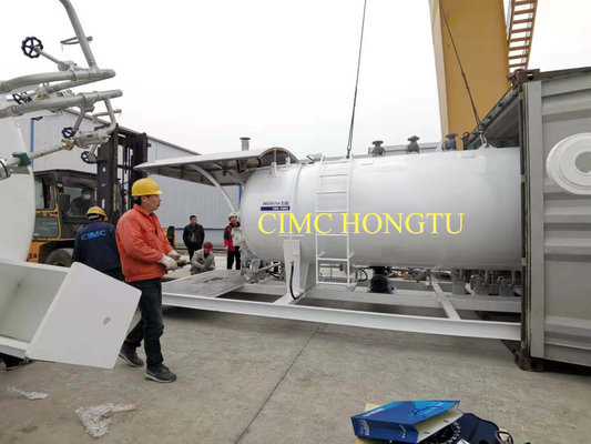 10 metric ton 20m3 GB lpg gas filling skid with pump for cylinder plant