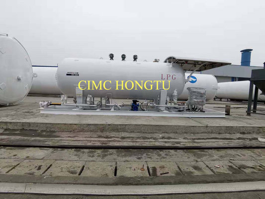 pressure vessel lpg gas filling machine storage tank skid station with cylinder