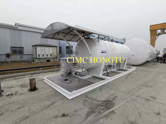 pressure vessel lpg gas filling machine storage tank skid station with cylinder