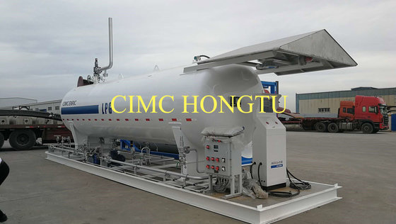 10 metric ton 20m3 GB lpg gas filling skid with pump for cylinder plant