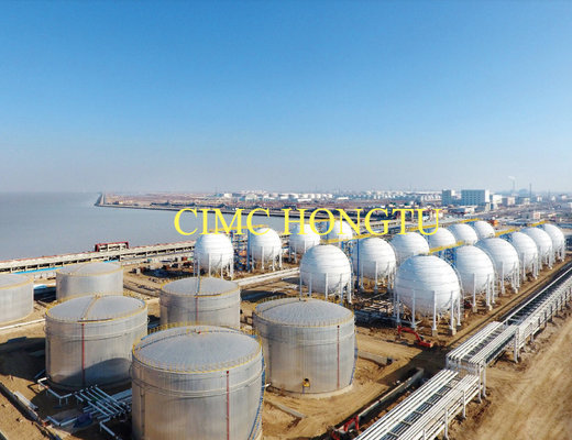 ASME 2500 tons Spherical Tanks 5000m3 Propane lpg gas tank for zimbabwe