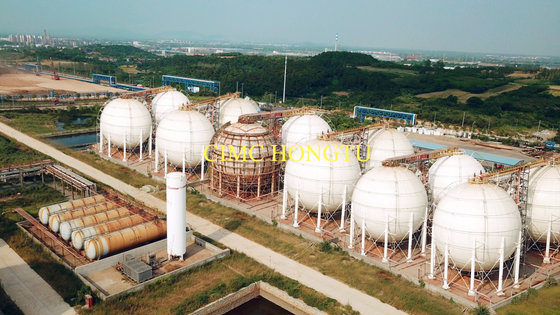 1500 2000 2500 3000 5000mt metric tons lpg storage plant spherical tank terminal